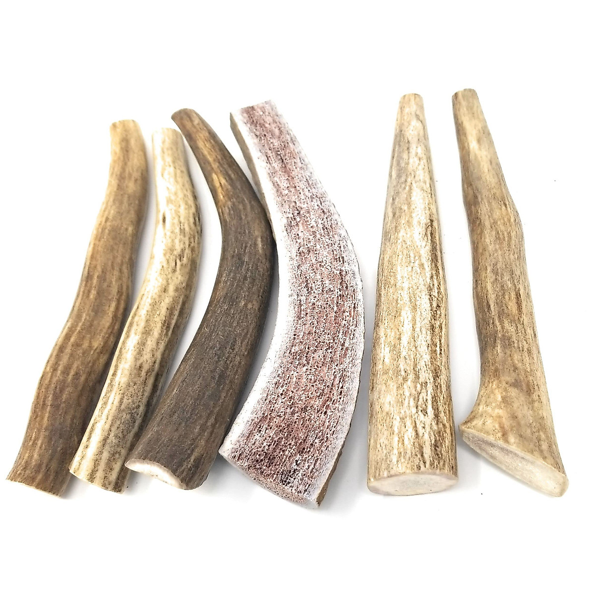 Big Dog Antler Chews 6 Pack for Small Dogs | All Natural Organic Deer and Elk Antler Dog Chews | 0 to 20 Pounds