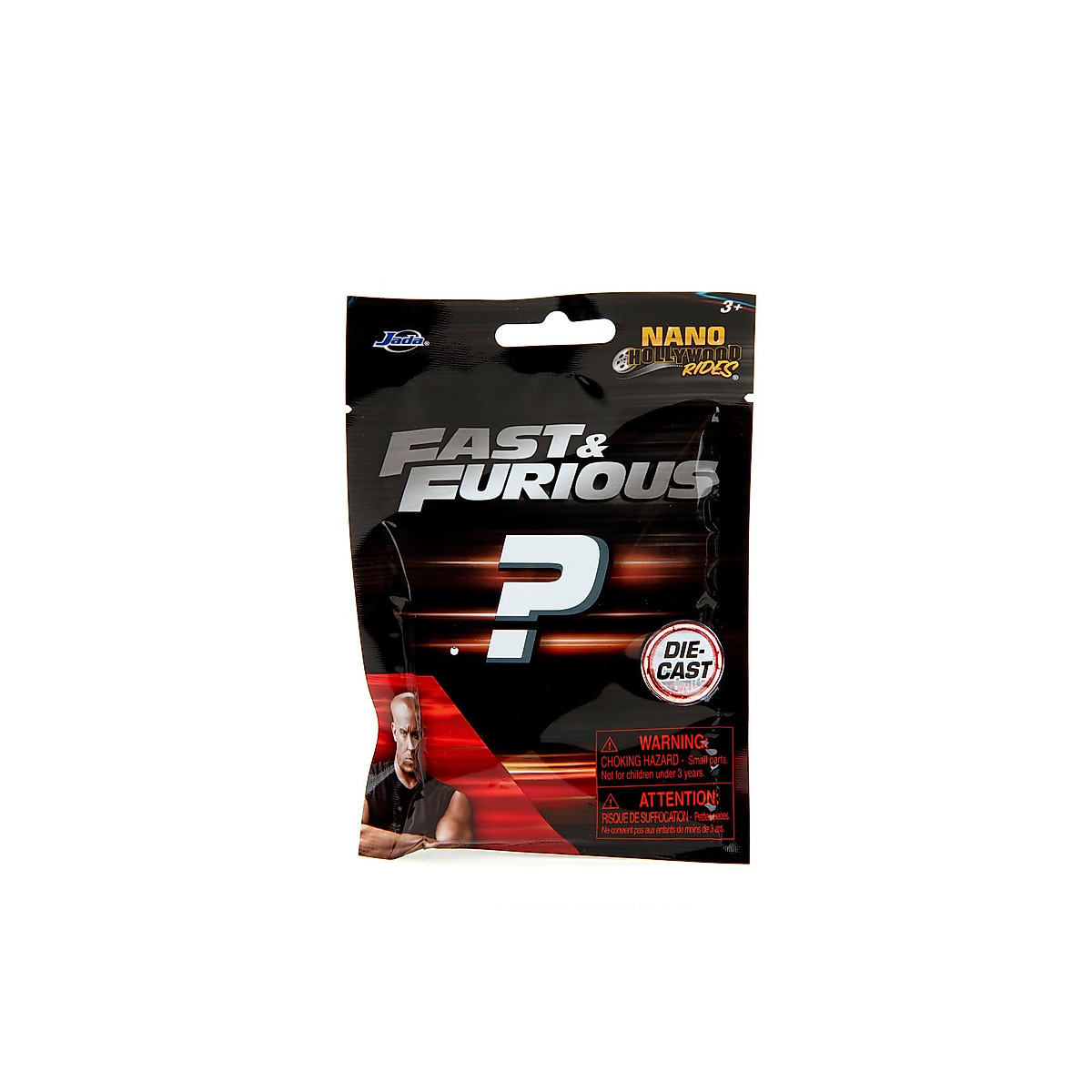 Jada Toys Fast & Furious Car (1 Model Car in Mystery Blind Pack) - 1 of 12 Detailed Nano Toy Cars Made of Metal (4 cm) for Fans and Collectors from 3 Years, Wave 1