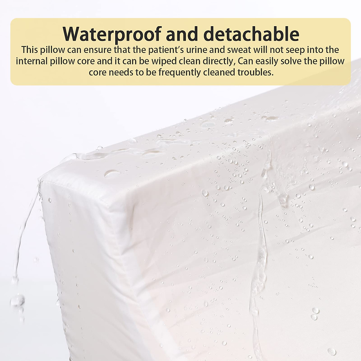 34in Wedge Pillow for Sleeping,Bed Wedge Pillows for After Surgery Body Positioners, Triangle Foam Wedge Pillow for Side Sleeping, for Pregnancy, Back, Leg Pain Relief, Grey Machine Washable Cover