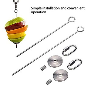 Brave Tour Bird Food Holder, Bird Feeders, Stainless Steel Parrot Fruit Vegetable Stick Holder, Foraging Toy, Bird Treat Skewer