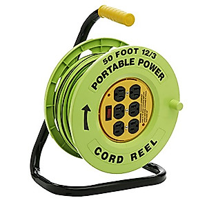 Designers Edge E238 Extension Cord, 12/3-Gauge, Vivid Green