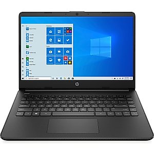 HP 2022 Stream 14inch Laptop, Intel Celeron N4020 Dual-Core Processor, 4GB DDR4 Memory, 128GB Storage(64GB eMMC+64GB Card), Webcam, Bluetooth, 1-Year Microsoft 365, Win10 S, Jet Black | NoCo Bundle