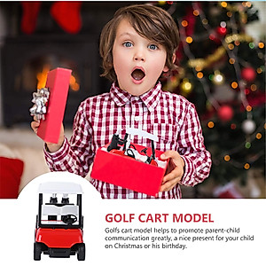 WINOMO Die-cast Model Metal Golf Cart Model,Pull Back Action Golf Cart, Mini 1:20 Scale Golfcart Vehicle for Kids Party Favor Home Office Decor