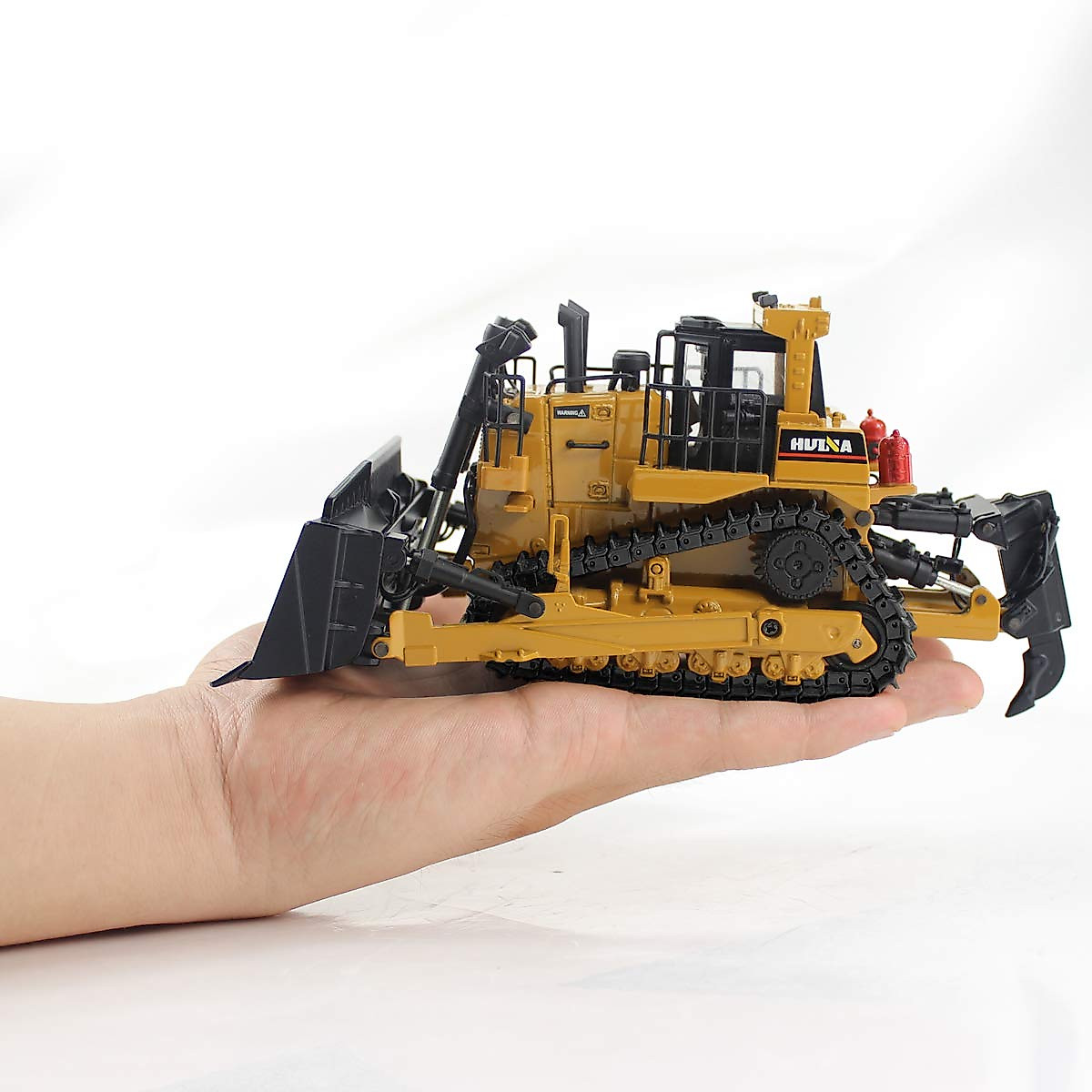 fisca 1/50 Diecast Bulldozer Model Metal Construction Vehicle Toy