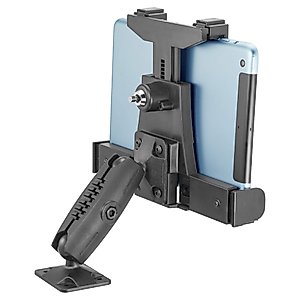 iBOLT TabDock Dock'n Lock Bizmount- Heavy Duty Industrial Composite Locking Drill Base Mount for All 7" - 10" Tablets- for Trucks/Vehicles/Wall Mount: Great for ELD, Fleets, and Restaurants