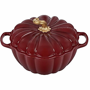 Le Creuset Enameled Cast Iron Figural Pumpkin Cocotte, 4 qt., Persimmon
