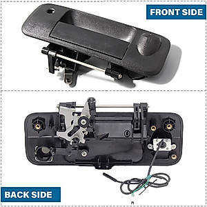 EWAY Tailgate Handle Backup Camera for Toyota Tundra 2007-2013 Reversing Camera Tailgate Liftgate Latch Handle with Rear View Camera Replacement Kit Replaces# 69090-0C051, 690900C051, 81214, TO1915119