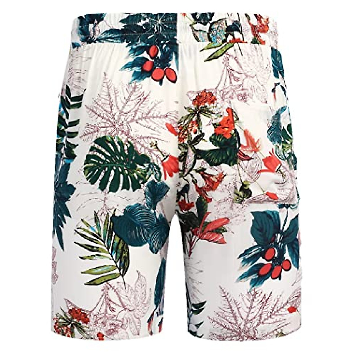 COOFANDY Men Swim Trunks 9 Inch Inseam Bathing Suit Hawaiian Beach Shorts Pocket