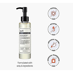 DearKlairs] Gentle Black Fresh Cleansing Oil, a light and spreadable texture, only 6 ingredients (5.07 Fl Oz)