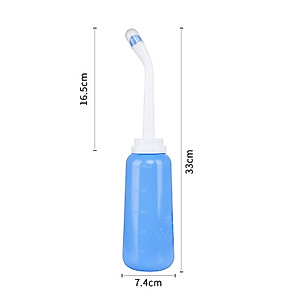 17oz Peri Bottle Handheld Bidet Sprayer for Toilet Portable Travel Bidet Bottle for Postpartum Perineal Care Hemorrhoid Treatment Female Vaginal Sprayer Anal Cleanser Bidet Sprayer Kit with Carry Bag