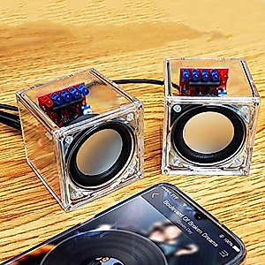 Gikfun Upgraded USB Mini Amplifier Electronic Transparent Stereo Speaker Box Sound Amplifier DIY Kit for Arduino EK1918