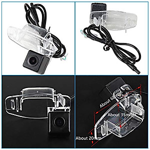 EWAY Backup Rear View Reverse License Plate Camera for Honda Accord 1998-10 Odyssey 1999-03 Pilot 03-12 Civic 06-12 Hatchback 01-05 City 08-09 sedan 13-14 Acura TL 04-08 TSX 04-14 MDX 07-12 RL 1999-07