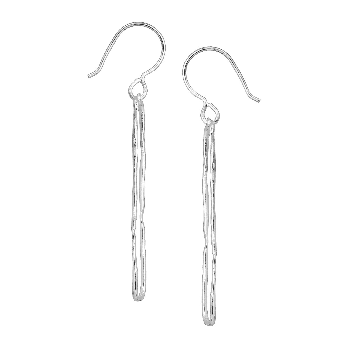 Silpada 'Balancing Act' Drop Earrings in Hammered Sterling Silver