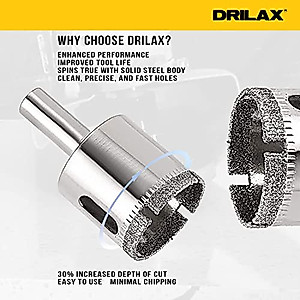 1 1/4 Inch Diamond Drill Bit Tile Hole Saw Ceramic Porcelain Quartz Granite Glass Fish Tank Kitchen Bathroom Shower Faucet Installation 1.25 Inches Single Pack