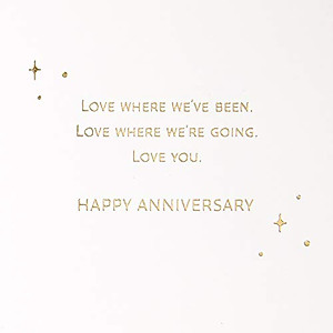 Hallmark Signature Wood Anniversary Card (Where We've Been, Where We're Going)