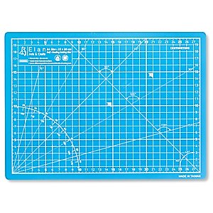 Elan Cutting Mat A4 Blue, 5-Ply Craft Mat, Self Healing Cutting Mat 30x22 CM, Craft Cutting Board, Art Mat, Imperial Sewing Mat, Quilting Mat, Hobby Mat, for Sewing, Quilting, Quilting supplies