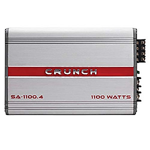 Crunch SA-1100.4 Smash Series 1,100-Watt 4-Channel Class AB Amp