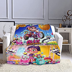 GOKSOY NIAXAUYT Cartoon Printing Throw Blanket All Seasons Flannel Fleece Blanket Soft and Warm Plush Blankets for Couch Sofa Bed Camping Travel 40''x50''