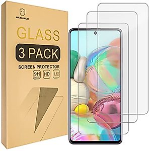 Mr.Shield [3-Pack] Designed For Samsung Galaxy A71 [Tempered Glass] [Japan Glass with 9H Hardness] Screen Protector with Lifetime Replacement