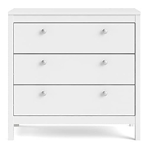 Tvilum 3 Drawer Chest, White