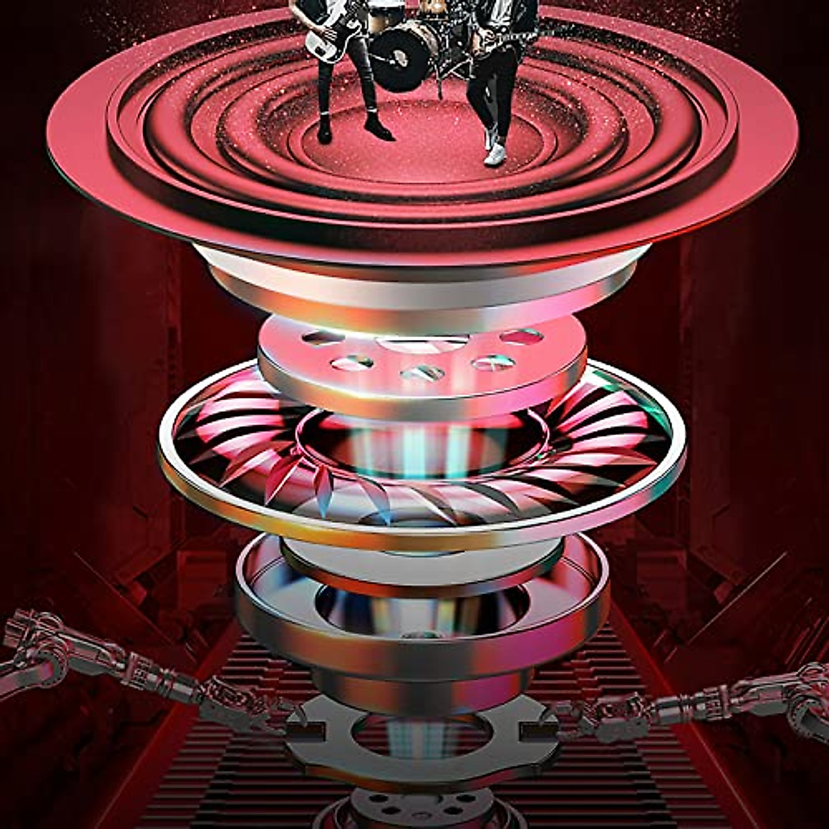 NA# Wireless Bluetooth Digital Display Game Headset - Low Delay in Ear Light Effect Music/Game Mode with Charging Case - Light-Weight Earbuds for Running Outdoor Office Driving Travel Sports