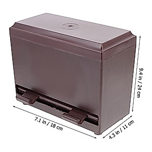 Plastic Straw Dispenser Holder with Lid Pencils Dispensers for Class Straw Organizer for Countertop Home Coffee Bar Supplies