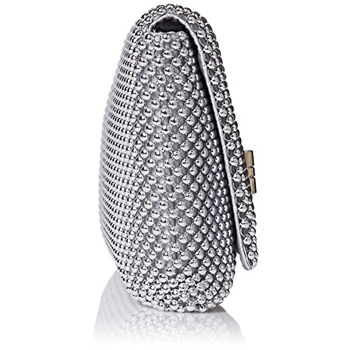 Jessica McClintock Trina Mesh Clutch, Silver