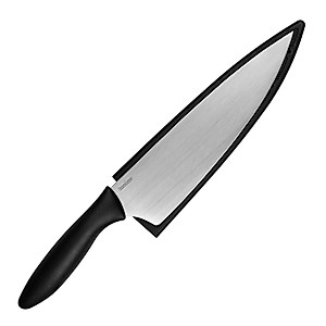 Kershaw 8-Inch Chef Knife - All-Purpose Stainless Steel Kitchen Knife with Razor Sharp Blade and Comfortable Polypropylene Handle, Includes Sheath