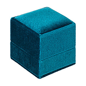 ALLUREPACK Velvet Earring Box - Elegant 2-Piece Square Royal Blue Earring Jewelry Case For Special Occasions, Proposals, Engagements, Weddings, Birthdays & Gifts.