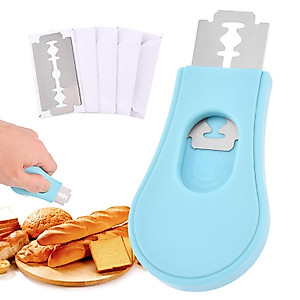 NINEFOX Bread Lame, Magnetic Bread Lame Dough Scoring Tool, Professional Extractable Sourdough Scoring Tool, for Sourdough Bread Making & Bread Baking Tools, Included 5 Razor Blades(COLOR:blue)