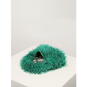 Verdusa Women's Faux Fur Fuzzy Hobo Bag Furry Handbag Purse Green one-size