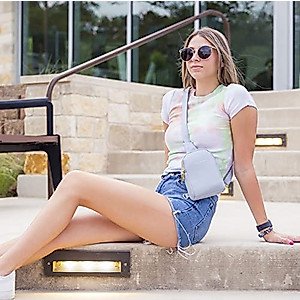 INICAT Small Crossbody Sling Bags for Women Vegan Leather Cell Phone Purse Fanny Packs for Women Men(Black)