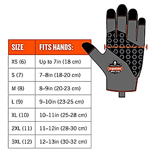 Waterproof Work Gloves, High Visibility, Thermal Insulated, Touchscreen, Enhanced Grip, Ergodyne ProFlex 818WP , Orange