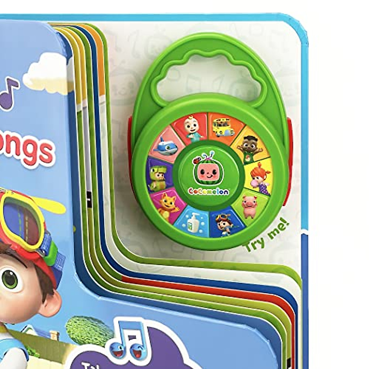 CoComelon Favorite Sing-Along Songs - Children's Deluxe Music Player Toy and Board Book Set, Ages 1-5