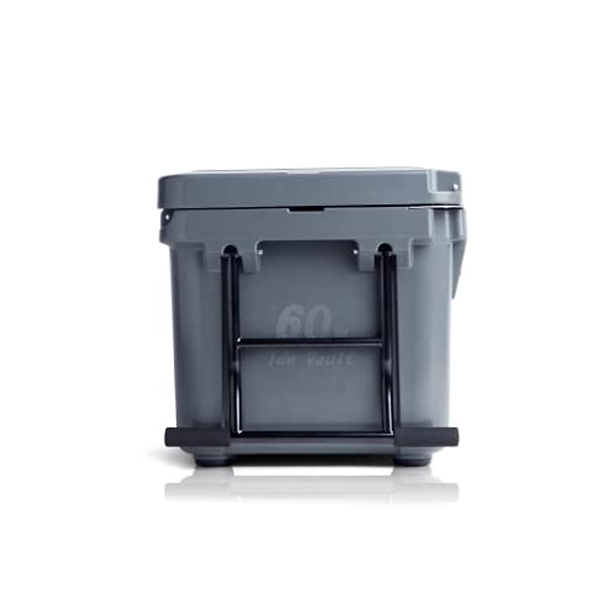 Blue Coolers Ice Vault – 60 Quart Roto-Molded Ice Cooler with Wheels | Large Ice Chest Holds Ice up to 10 Days | Charcoal Gray