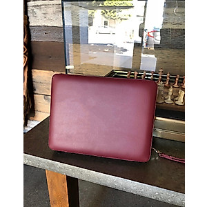 WE Games Backgammon Set, Board Games for Adults - Travel Games - Magnetic with Burgundy Leatherette Backgammon Board and Carrying Strap - Travel Backgammon Sets for Adults