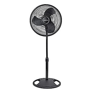 Lasko 2521 16" Oscillating Stand Fan, 16 Inch, Black