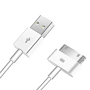 OYEFLY 2pcs 30 Pin USB Sync Charging Cable Cord Replacement for Old A-pple i-Phone 4/4S 3G/3GS, i-Pad 1/2/3,i-Pod Nano/i-Pod Touch (3.2ft (2pcs))