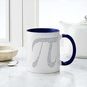 CafePress Pi Symbol W/Numbers Mug Ceramic Coffee Mug, Tea Cup 11 oz