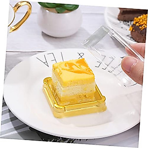 UPKOCH 150 Pcs Egg Yolk Crisp Packaging Box Dessert Containers Mini Cake Box Plastic Container with Lid Dome Cake Box Muffin Packaging Boxes Cake Boxes Dessert Plastic Trays Moon Cake Box