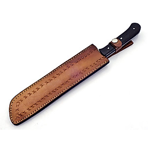 UK UNIQUE SHARP KNIVES BK-782 Handmade Stainless steel 15Inches Full Tang Hunting Knife - Beautiful Wenge Wood Handle