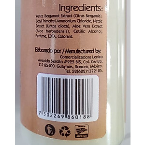 Lenico Bergamot Shampoo, Conditioner, Oil, Gel Fixer, Beard and Mustache Oil - Gold Edition Super Combo Hair Care - 46.84 Fl Oz