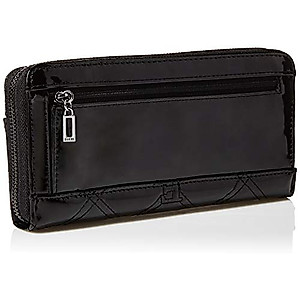 GUESS Kamryn Qltd Ptnt Lrge Zp Arnd, Black