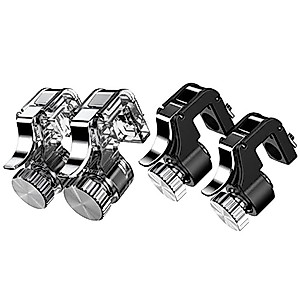 Couriestech Game Triggers,R11 Metal Smart Phone Mobile Gaming Trigger for Mobile Gamepad Fire Button Aim Key Shooter Pubg Controller - Black (Mordern)