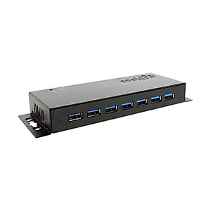 7-Port USB 3.0 Hub w/Surge Protection, 36W AC Adapter