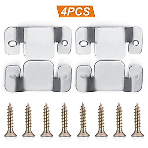 Mestream Sectional Couch Connectors, 3.7“ Heavy Duty Metal Interlocking Connector for Sectional Sofa, Furniture Connector Brackets, Couch Fastener, 4Pcs