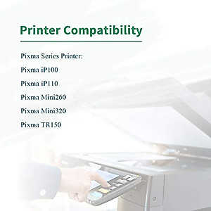 ZIPRINT Compatible Ink Cartridge Replacement for Canon PGI-35 CLI-36 35 36 for Canon Pixma iP110 TR150 iP100 Mini260 Mini320 Printer Ink cartridges (5 Black 3 Tri-Color, 8-Pack)