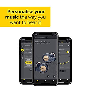 Jabra Elite Active 65t Earbuds – True Wireless Earbuds with Charging Case, Copper Black – Bluetooth Earbuds with a Secure Fit and Superior Sound, Long Battery Life and More