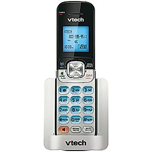 VTech DS6501 Accessory Cordless Handset, Silver/Black | Requires a VTech DS6511 or Other Models to Operate