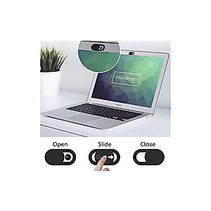 Laptop Camera Cover Slide 12 Pack Black&White, Webcam Cover Slide Phone ...
